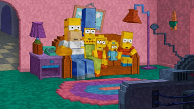 First Look: THE SIMPSONS Gets a Minecraft Makeover! | the TV addict